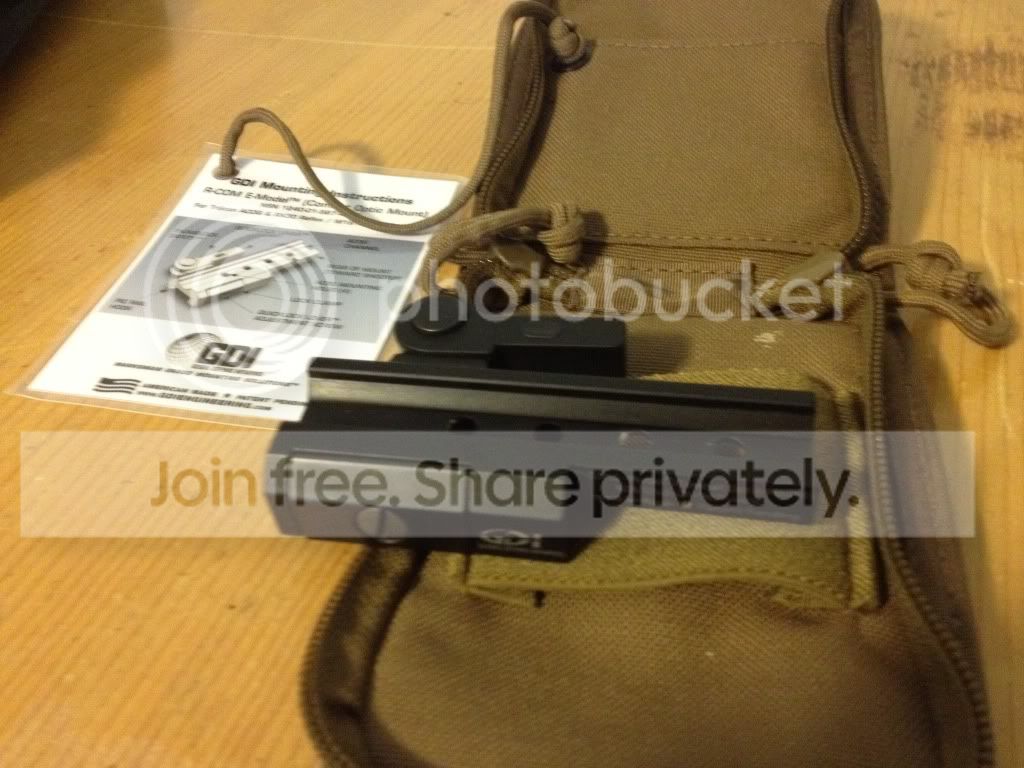 ACOG TA55A (5.5x50 BAC, .308 BDC), throw lever mount, case | 1911 ...