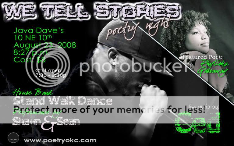 August Poetry Night Flyer | We Tell Stories Poetry Night